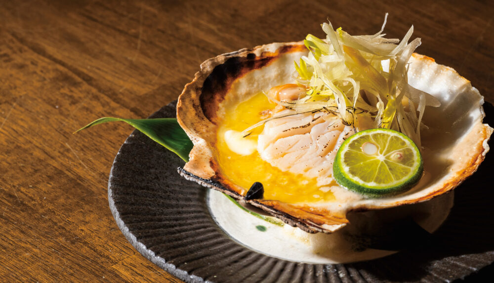 Scallops from Sarufutsu, a rare andexquisite treat even in Hokkaido ...